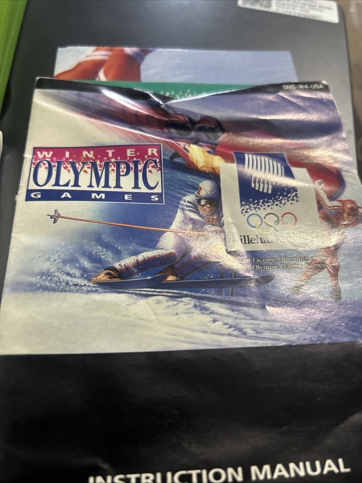 Winter Olympic Games SNES Super Nintendo Complete In Box CIB Manual ...