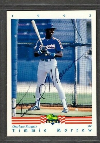 1992 Classic #68 Timmie Morrow Charlotte Rangers Baseball Signed ...