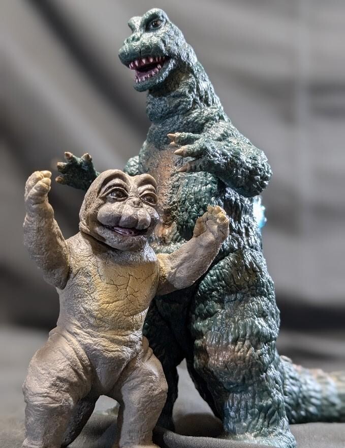 Godzilla & Minilla "Son of Godzilla" (Y-MSF) 2-piece soft vinyl figure ...