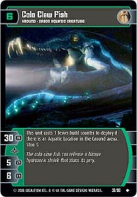 STAR WARS TCG WOTC THE PHANTOM MENACE COLO CLAW FISH 38/90 GEM MINT | eBay