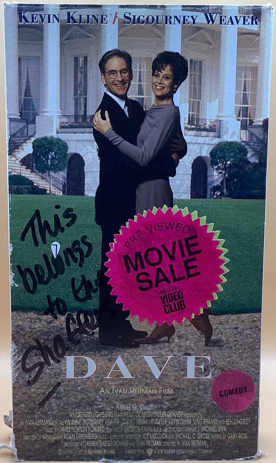 Dave VHS 1993 Kevin Kline Former Rental **Buy 2 Get 1 Free ...