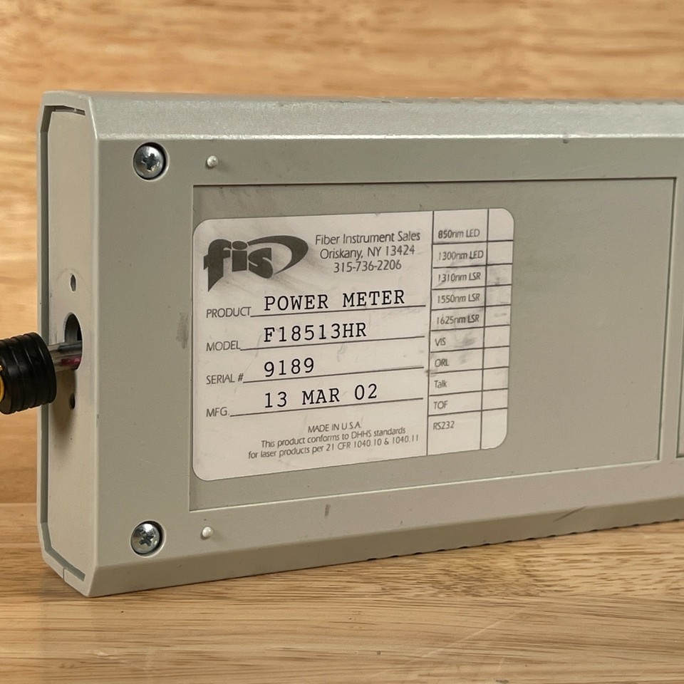 FIS 18513HR OV-PM White Wireless Handheld Digital Optical Power Meter ...