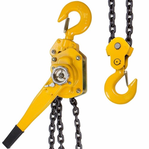 0.8 Ton Chain Hoist Block Winch Capacity Manual Lift Puller Fall Hand ...