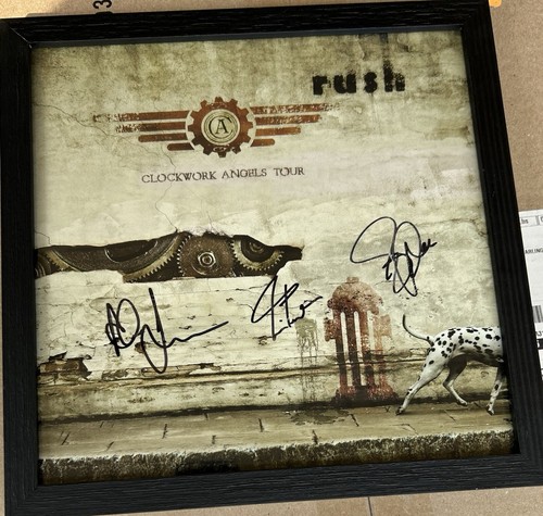 Rush Signed Clockwork Angels Tour Book Geddy Lee Alex Lifeson Neil ...
