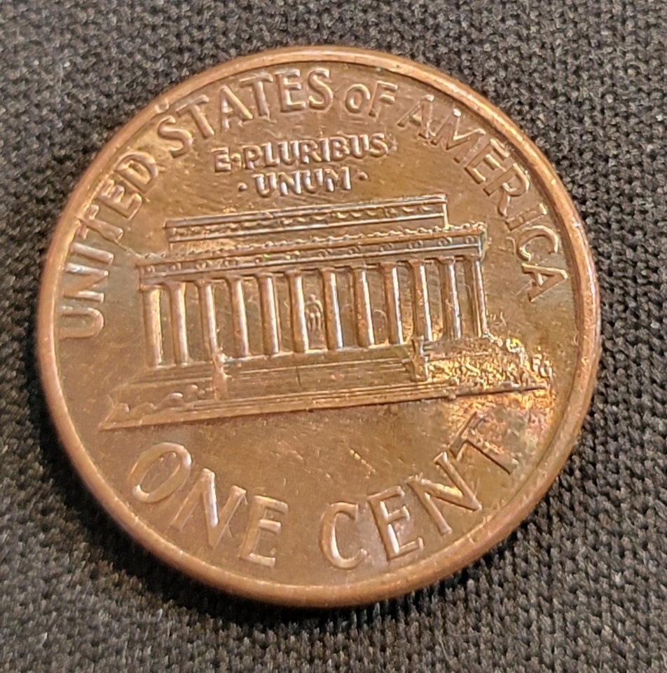 1992 Lincoln Penny Reverse Die Crack Error Coin | eBay
