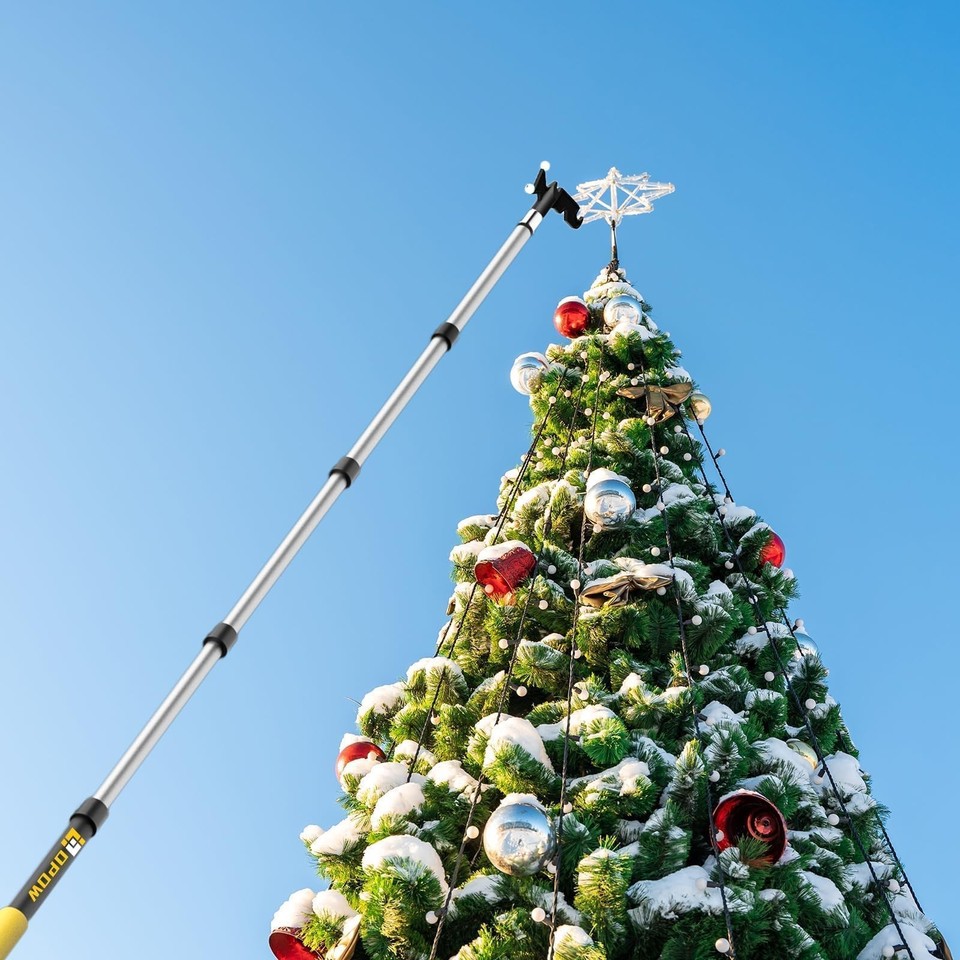 7.2-30 FT Telescopic Extension Pole, Multi-Purpose Aluminum Alloy ...