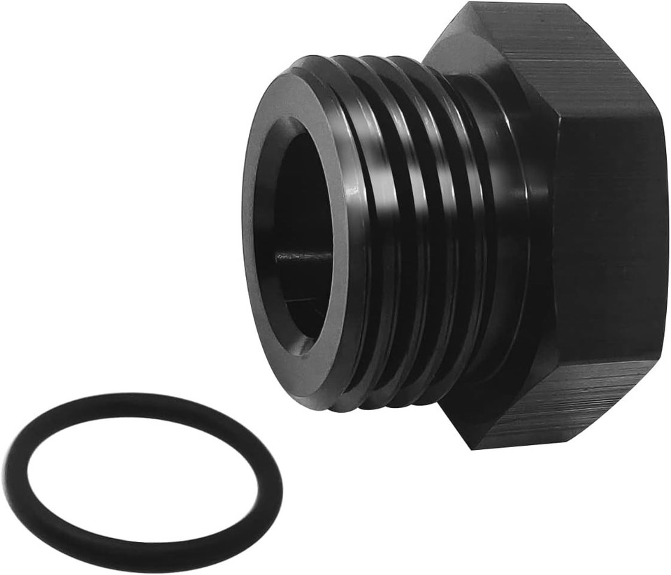 O-ring Boss Port Plug 6AN Hex Plugs Seal Nut Block Off Cap 9/16-18 Male ...