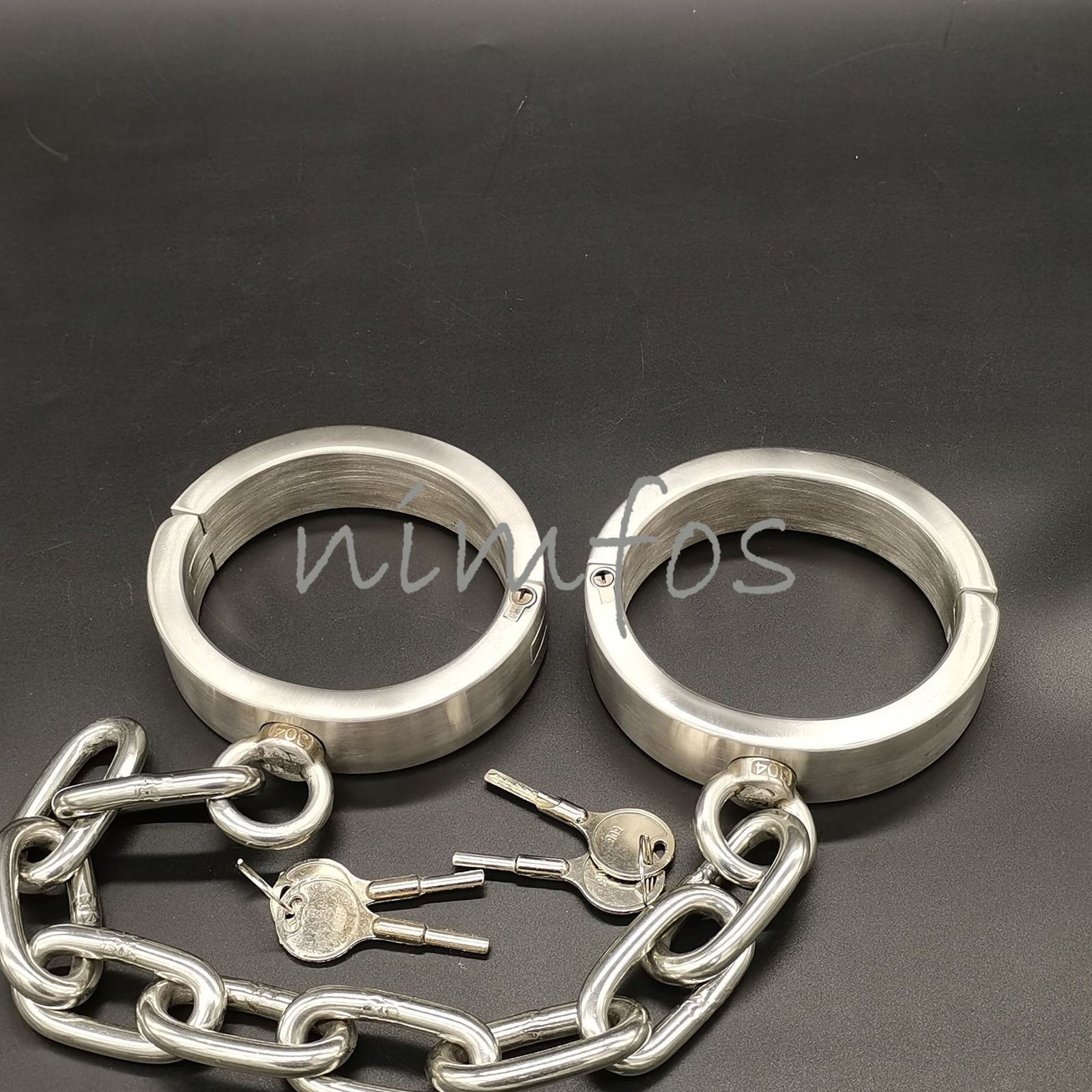 Customizable Inner/high Size Heavy Duty Handcuff Ankle Stainless Steel ...