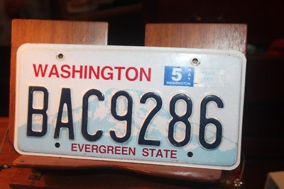 2010 Washington License Plate Evergreen State BAC9286 (B) | eBay
