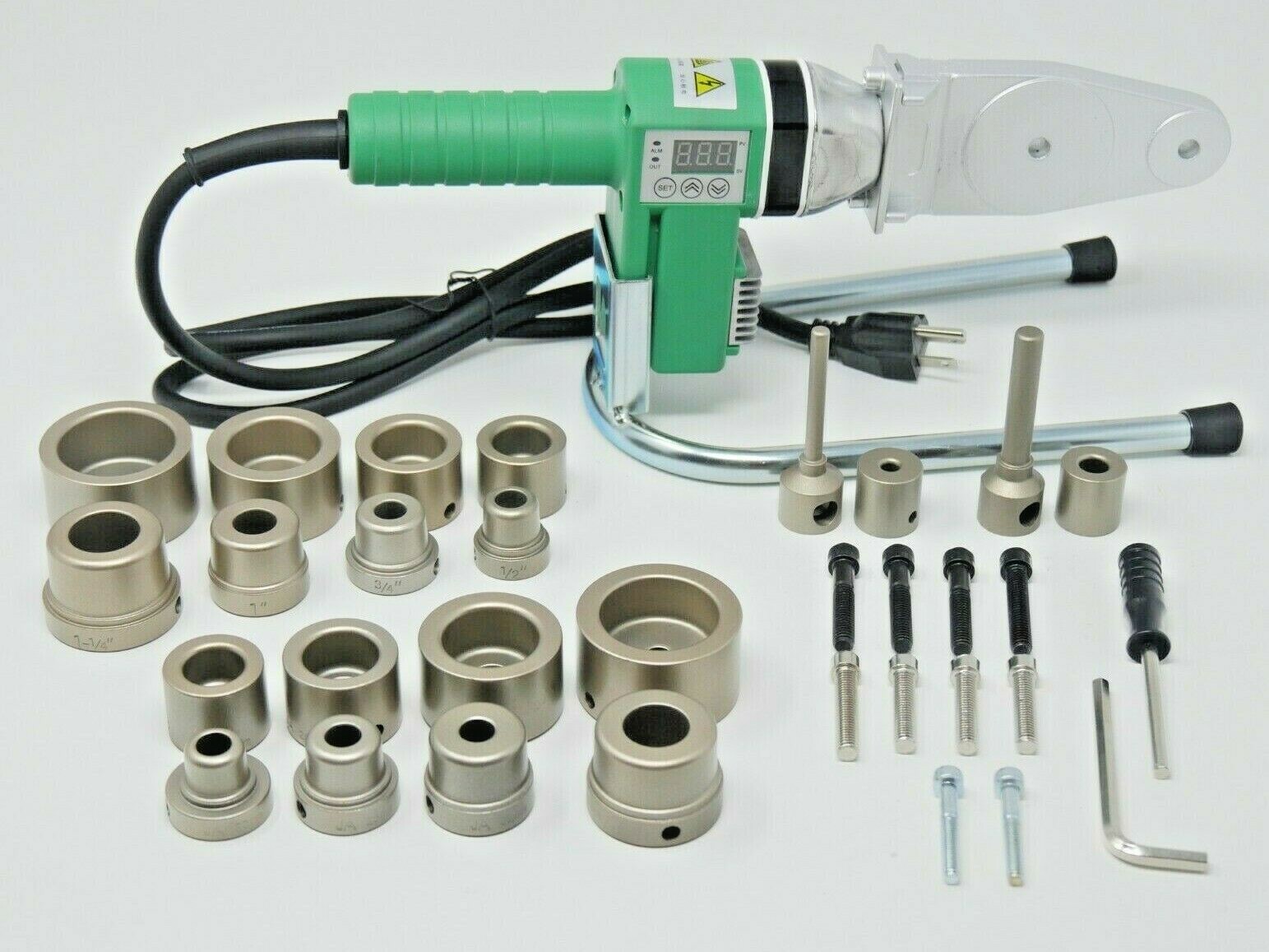 110V - Pipe Fusion Welding Tool w/ IPS upto 1-1/4" and Metric upto 40mm ...