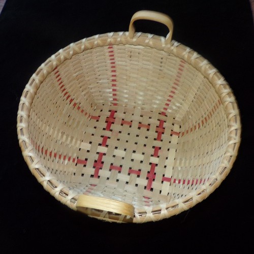 HAND CRAFTED SHAKER STYLE BASKET ROUND BASKET | eBay
