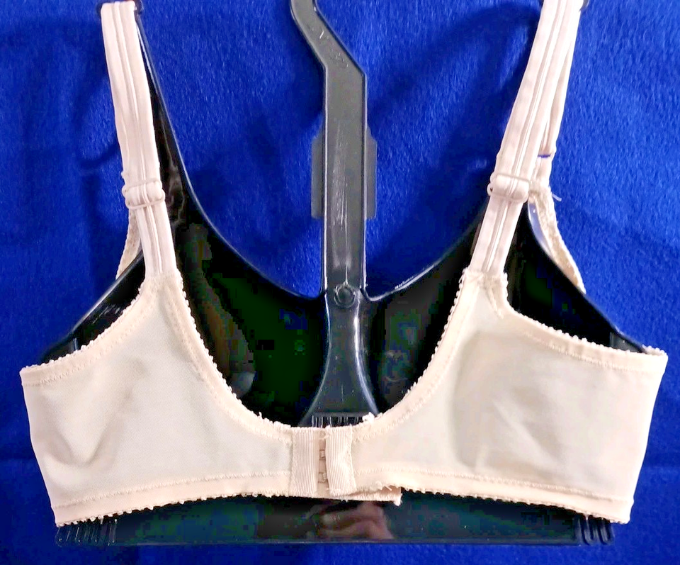 Vintage Bali Bra Beige 2621 Sno-Flake Sheer Lace Unlined 34C Made in ...