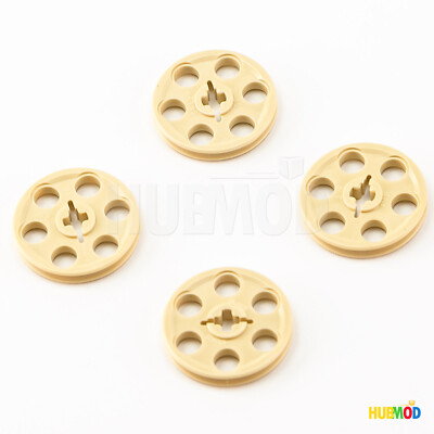 Lot of 4 Genuine LEGO Technic 4185 Wedge Belt Wheel Pulley Tan Parts ...
