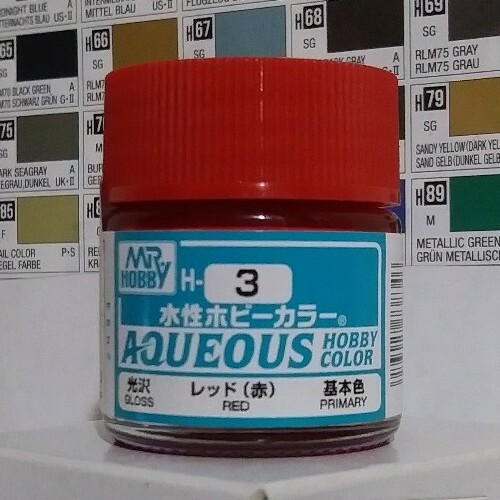 Gunze Aqueous Hobby Color H-3, Gloss Red. | eBay