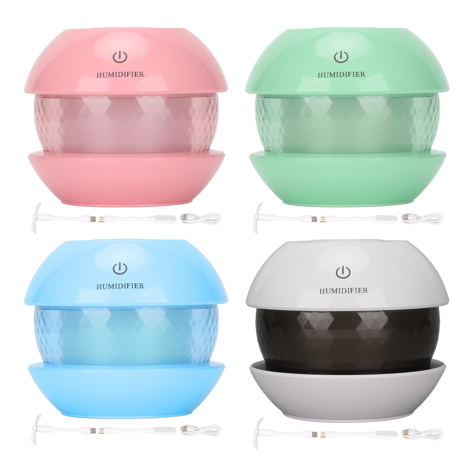 Mini Humidifier USB Charging Colorful Silent 150ml Ultrasonic Cool Mist ...