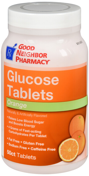 GNP GLUCOSE TAB ORANGE 50CT dextrose ORAL TAB CHEW 4 G | eBay