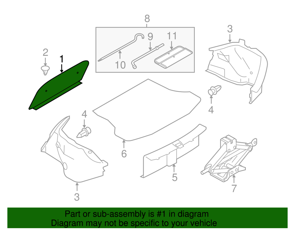 Genuine Nissan Front Trim 84910-3BA0A | eBay