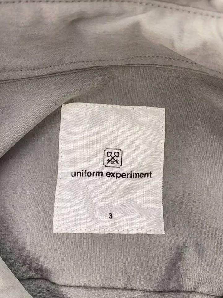 Uniform Experiment Long Sleeve Shirt, Size 3, Nylon Gray, Solid Color ...