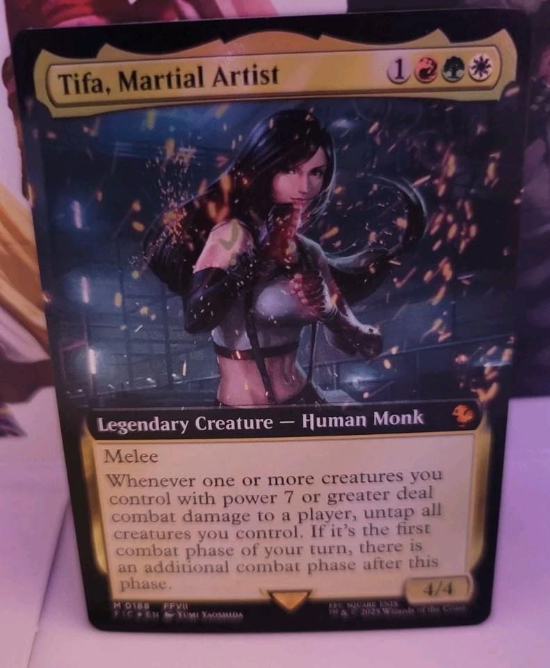 MTG: Final Fantasy Commander: Foil Extended Art Tifa, Martial Artist ...