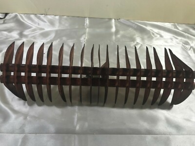 Antique aeration rake primitive yard craft decor photo prop coat hanger ...