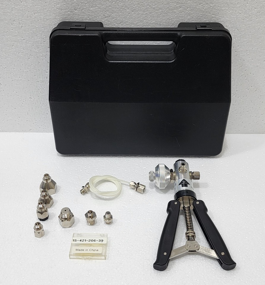 GE DRUCK PV211 Neumático Bomba de Mano / Presión Calibrador Kit PV211 ...