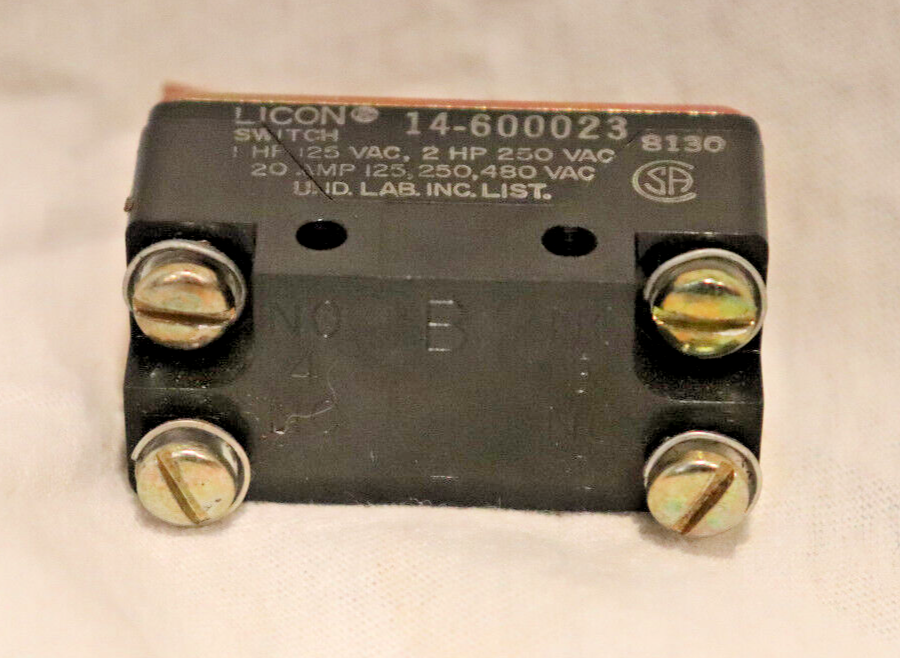L-3060 GE Zenith SE CE Coil Cut-Out A3 Switch Transfer Power Control ...