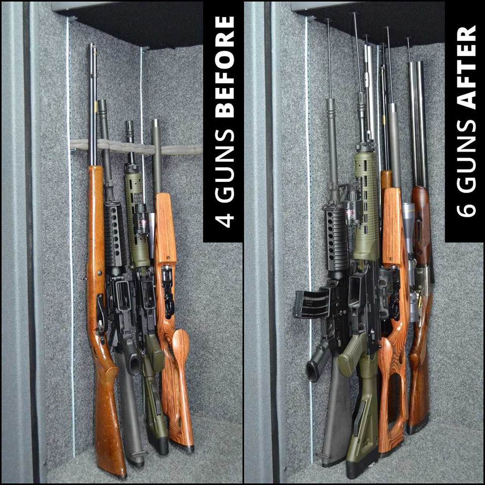 Gun Storage Solutions Rifle Rod Storage Rack System Starter Kits - 5 ...
