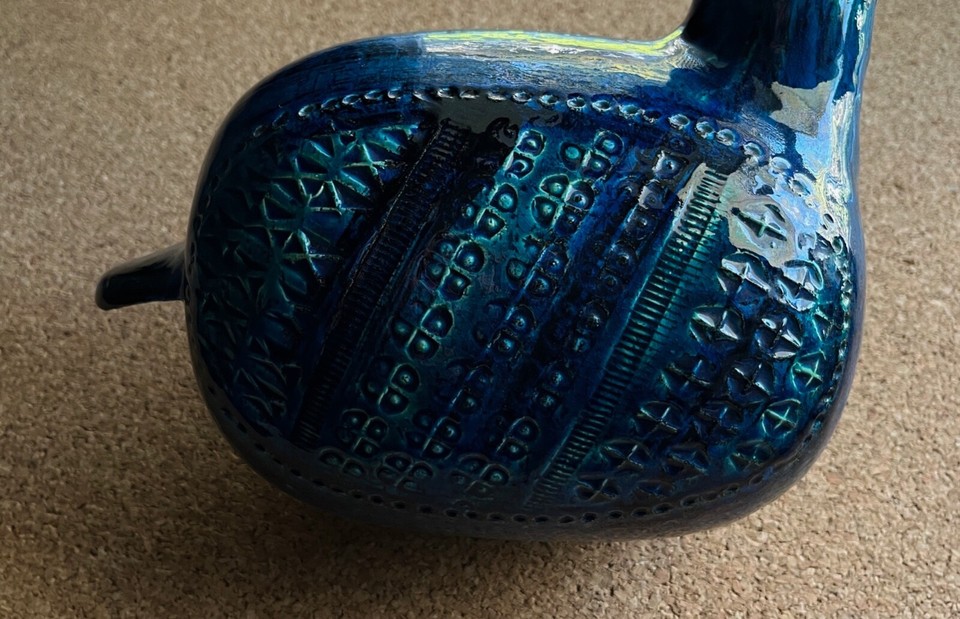 Vintage Mid Century Italian Ceramic Rimini Blue Bird by Aldo Londi for ...