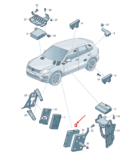 VW TOUAREG MK2 CONVENIENCE SYSTEM CENTRAL CONTROL UNIT 4H0907064JM | eBay