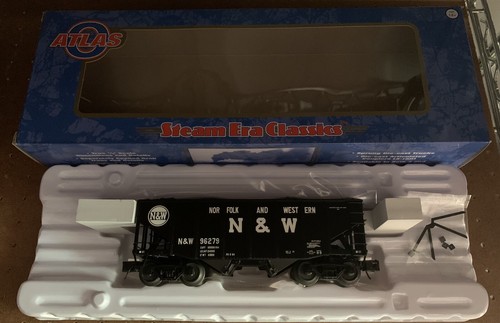ATLAS O 3-RAIL NORFOLK & WESTERN 55 TON FISH BELLY HOPPER CAR! O SCALE ...