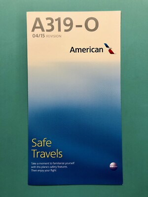 AMERICAN AIRLINES SAFETY CARD--AIRBUS 319-O | eBay