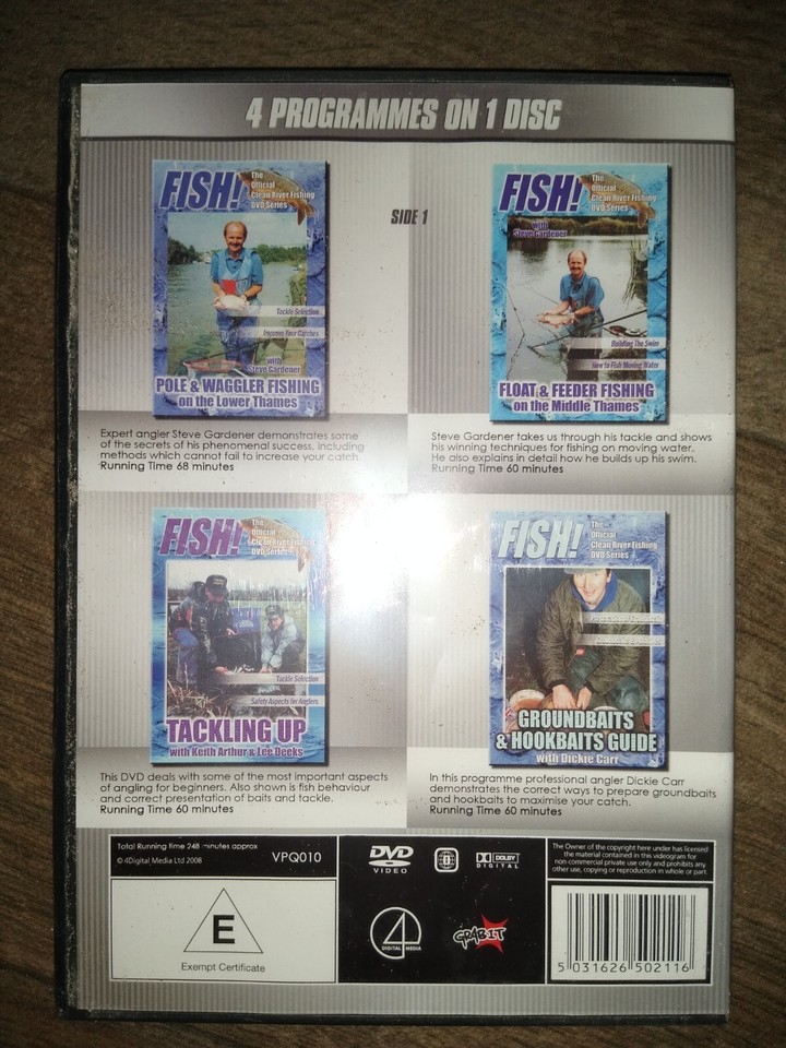 13 X Fishing Dvd Collection Inc Bob Nudd, On The Bank, Match Fishing ...
