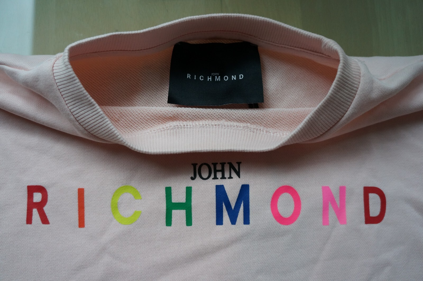 RICHMOND X Original Sweatshirt Größe M Rosa Logobeschriftung LUXUS ...