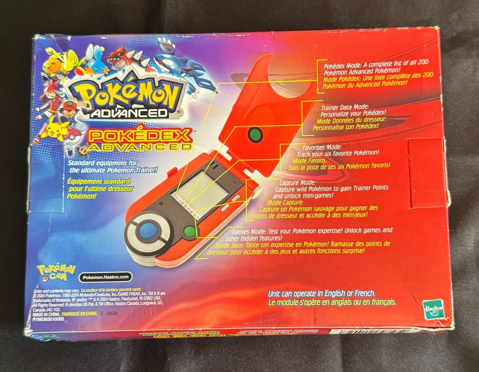 Electronic Pokedex Advanced Unit for Trainer (2004) - Hasbro #60863 ...