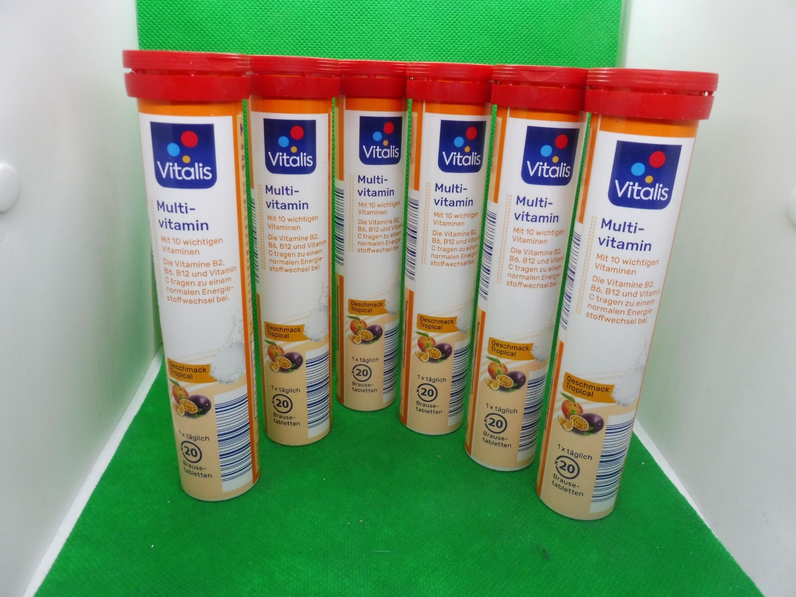 12x Vitalis® Multivitamin mit 10 Vitaminen (16,46 €/ kg), Geschmack NEU ...