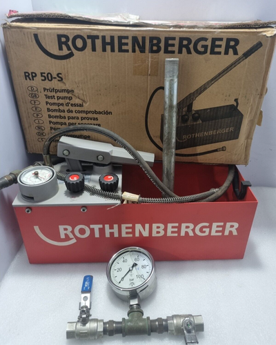 Rothenberger RP50-S 60 Bar Plastic & Metal Pressure Testing Pump 6.0200 ...