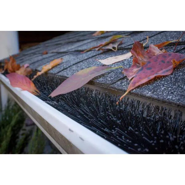 Oversize 6 in. - 60 ft. Pack Max-Flow Filter Brush Gutter Leaf Guard ...