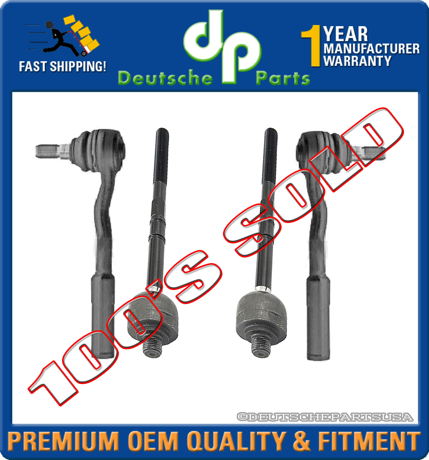 Mercedes W220 W215 W230 Tie Rod Inner + Outer L+R 2303380015 ...