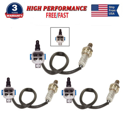 3pcs Oxygen O2 Sensor Up & Downstream For 2003-2004 Chevrolet S10 ...