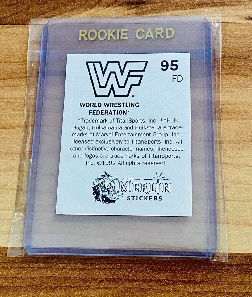 Beverly Bros Rookie 1992 WWF Merlin Wrestling Sticker Cards Complete ...