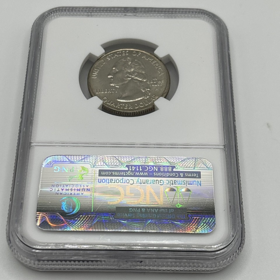 2005 P 25C NGC WEST VIRGINIA QUARTER OBV/REV DIE BREAK GRADED MS66 | eBay