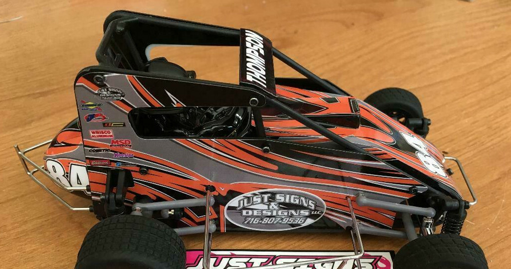 1RC MIDGET WRAP Swoosher red THEME | eBay