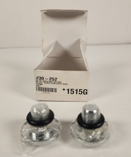 FORK TUBE UPPER BRACKET BOLT Wide Glide '77-LATER DOMED SMOOTH #36677 ...