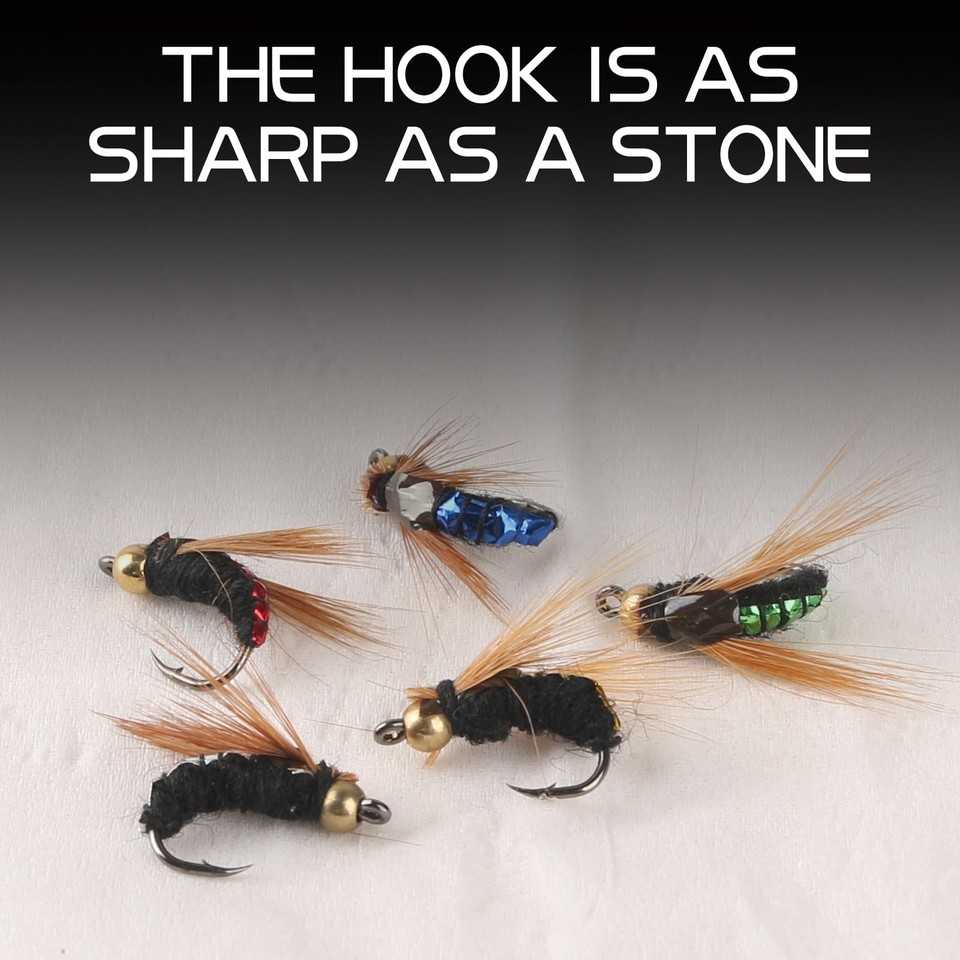 Fly Fishing Flies Kit Dry Wet Fishing Flies 40/50/100pcs Handmade Fly ...