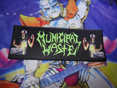 Municipal Waste Back Patch Back Strip Thrash Metal Havok Exodus Vektor ...