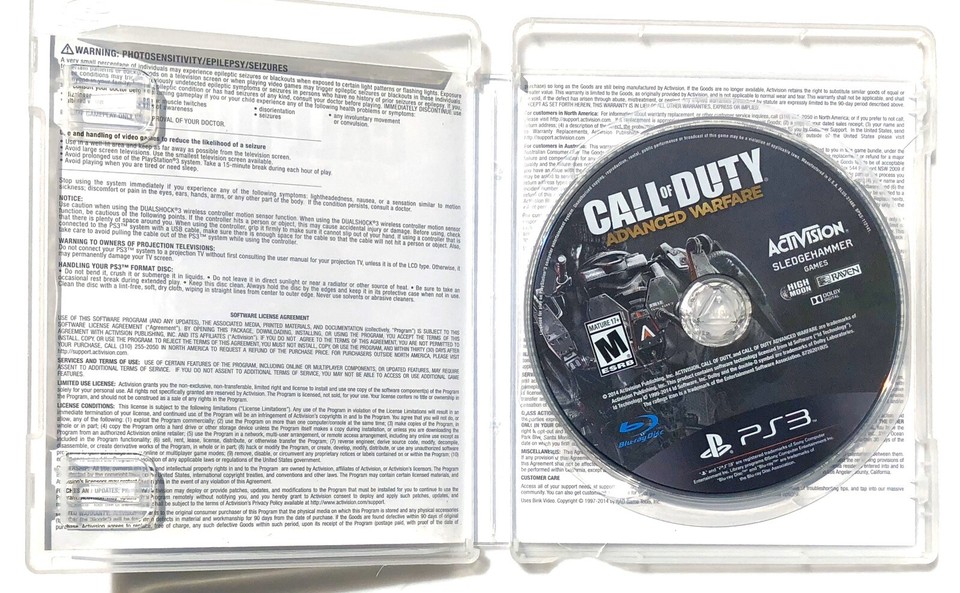 Call of Duty Advanced Warfare PS3 Excellent Condition - FREE Shipping ...