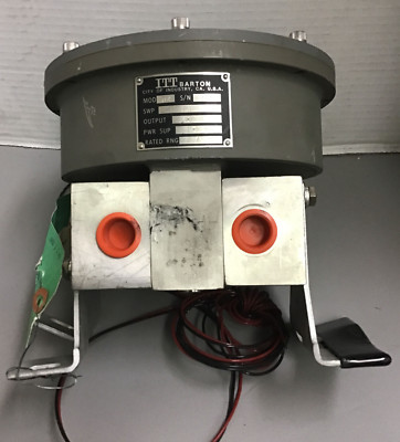 Unsealed Itt Barton 764 Differential Pressure Transmitter 260-65in-H20 ...