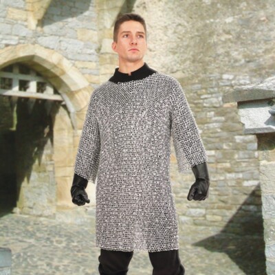 Medieval Riveted Aluminum Chain Mail Armor Chainmail Costume ...