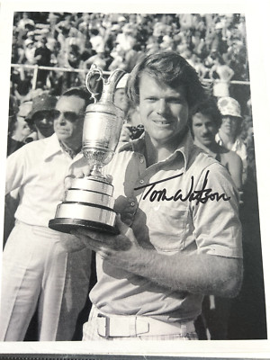 TOM WATSON SIGNED 8X10 GLOSSY PHOTO GOLF CHAMPION MASTER'S WINNER ...