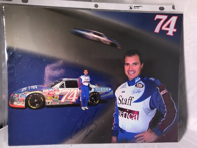 Vintage Autographed Chad Little #19 photo authentic signed 8x10 NASCAR ...
